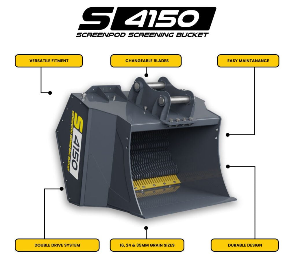 S4150 Screening Bucket - Screenpod Design & Manufacturing